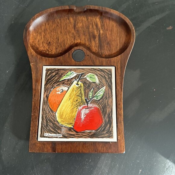Fred Press | Dining | Fred Press Vintage Mid Century Wood Cheese Board ...